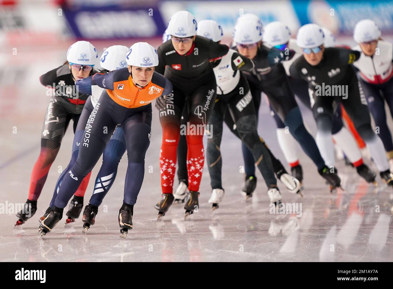 CALGARY, CANADA - DECEMBER 11: Irene Schouten of The Netherlands ...