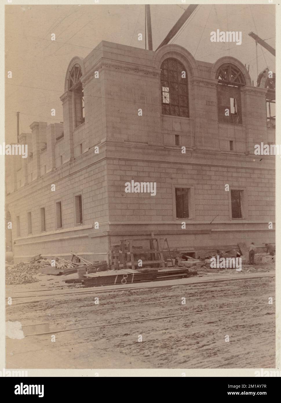 View of Dartmouth and Boylston St. corner, showing second floor windows ...