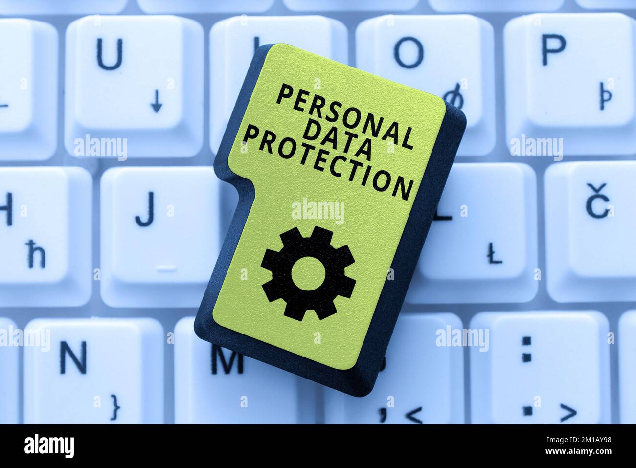 Handwriting text Personal Data Protection. Word for protecting and ...