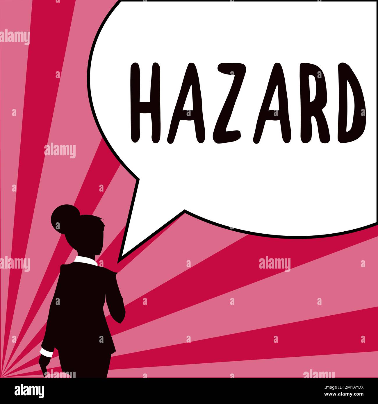 Conceptual caption Hazard. Business approach account or statement ...