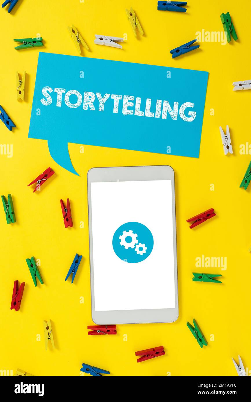 Conceptual display Storytelling. Business concept social and cultural ...