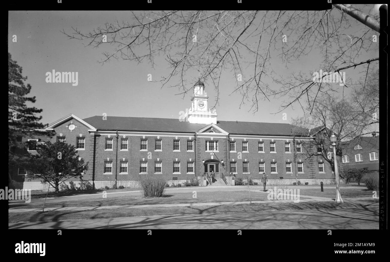 View of front of building 131 , Armories, Buildings, Watertown Arsenal ...