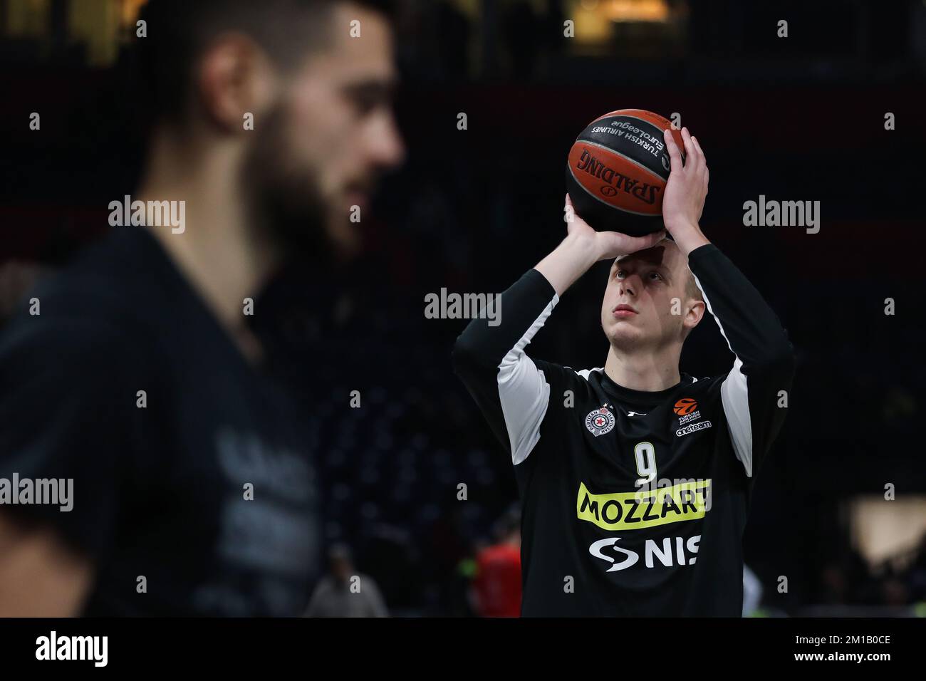 Belgrade, Serbia, 8 December 2022. Alen Smailagic of Partizan Mozzart ...