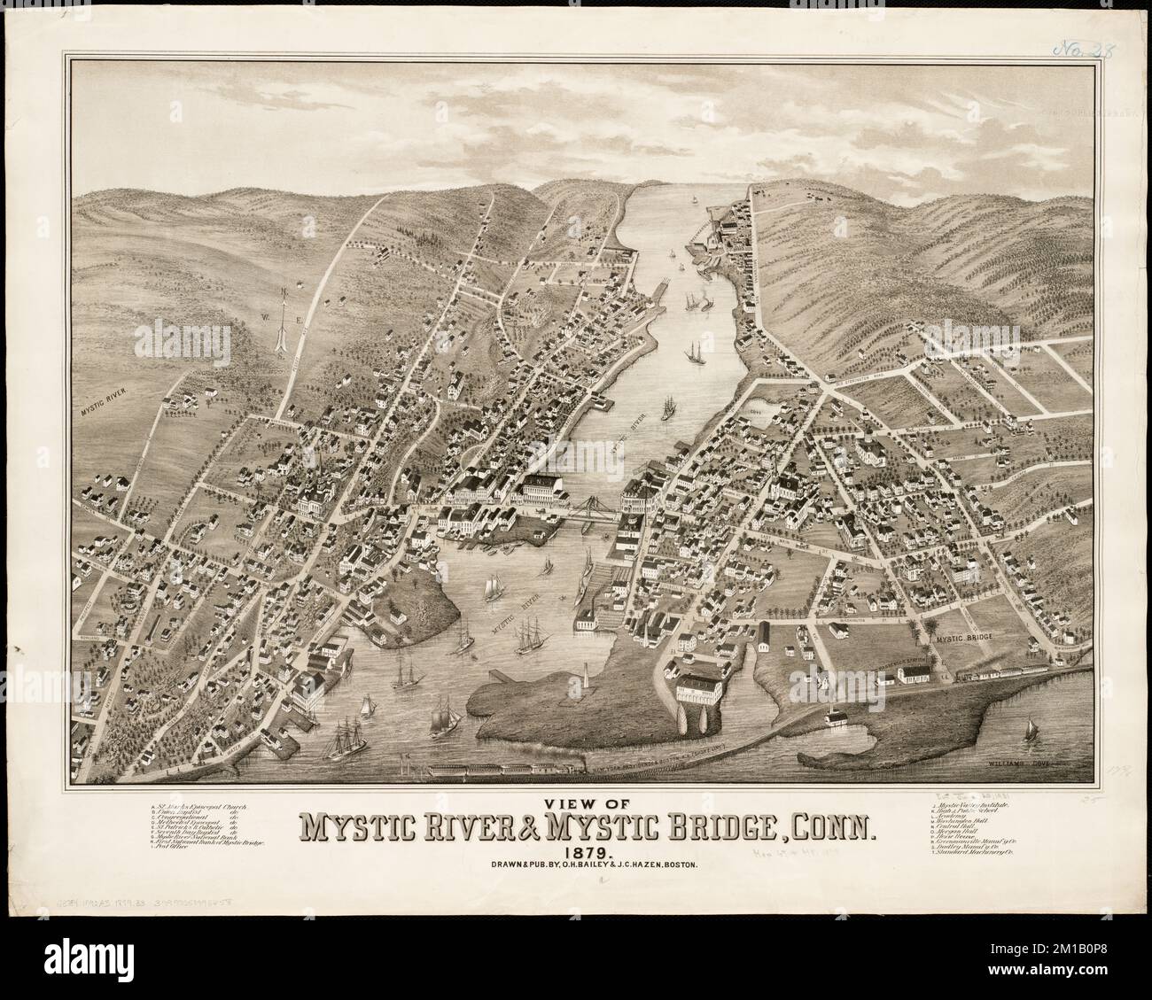 Mystic connecticut aerial hi-res stock photography and images - Alamy