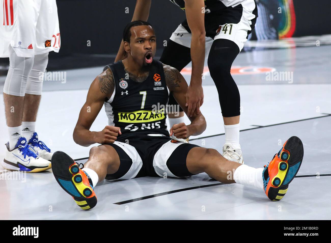 Belgrade, Serbia, 8 December 2022. Kevin Punter of Partizan Mozzart Bet ...