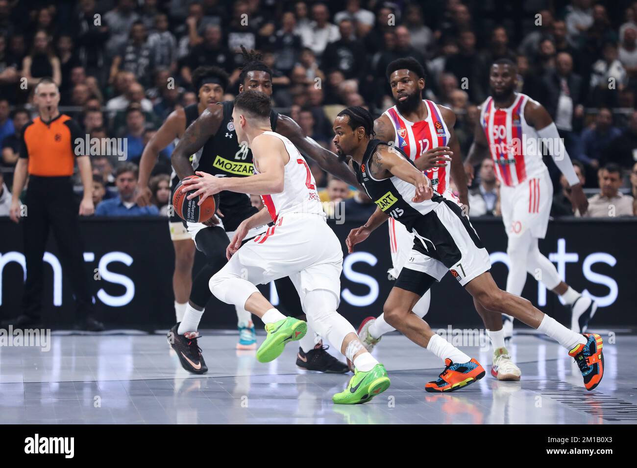 Belgrade, Serbia, 8 December 2022. Kevin Punter of Partizan Mozzart Bet ...