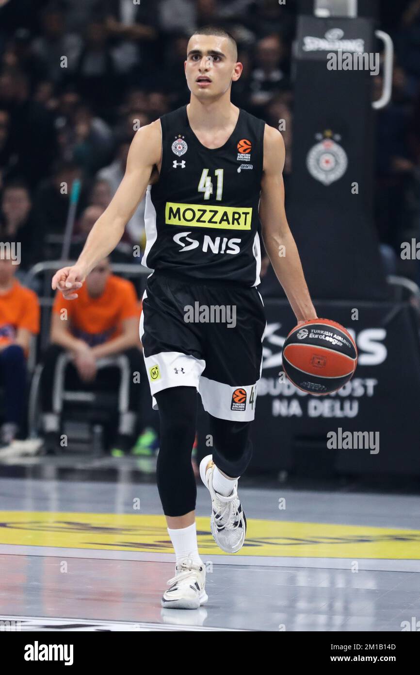 Belgrade, Serbia, 8 December 2022. Yam Madar of Partizan Mozzart Bet ...