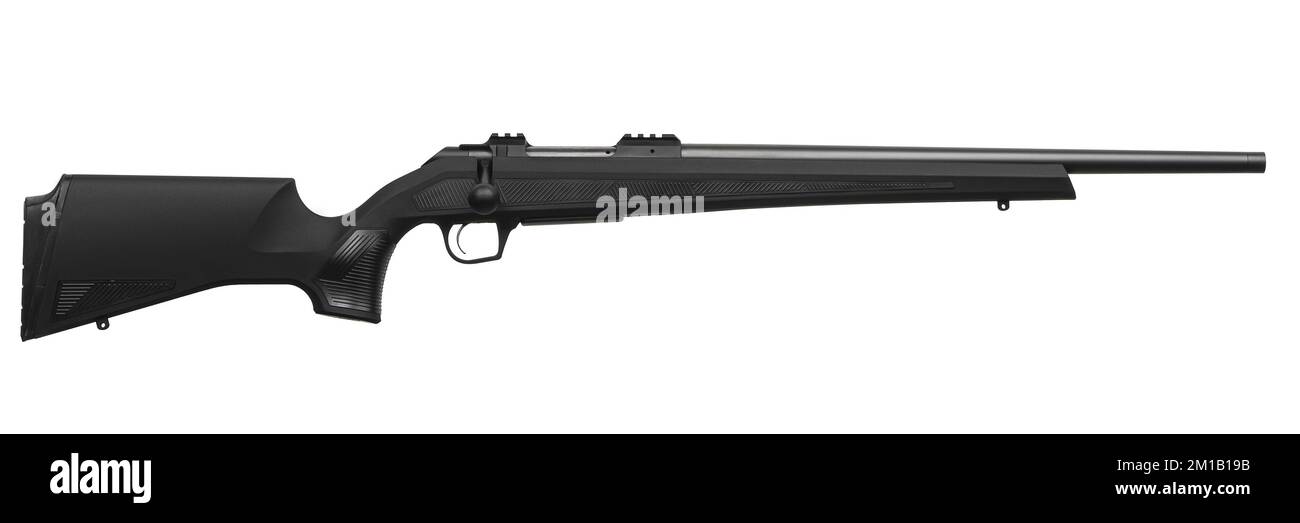 Rifle with plastic stock. Weapons for sports, hunting and self-defense ...