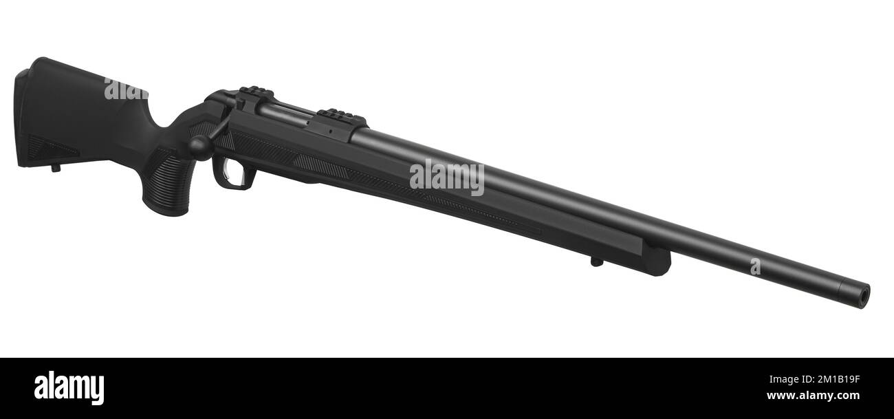 Rifle with plastic stock. Weapons for sports, hunting and self-defense ...