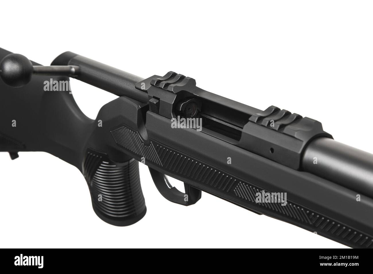 Rifle with plastic stock. Weapons for sports, hunting and self-defense ...