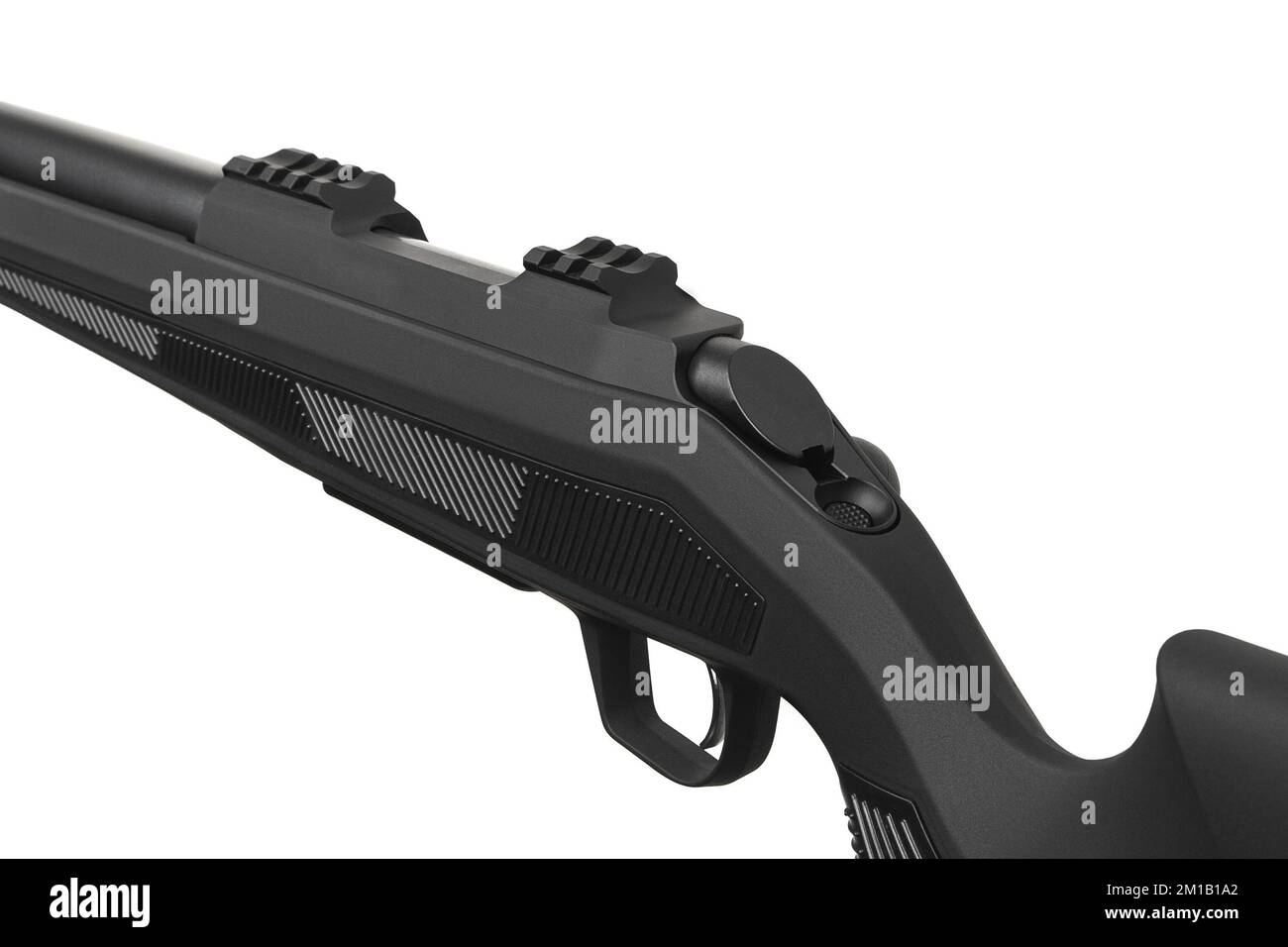 Rifle with plastic stock. Weapons for sports, hunting and self-defense ...