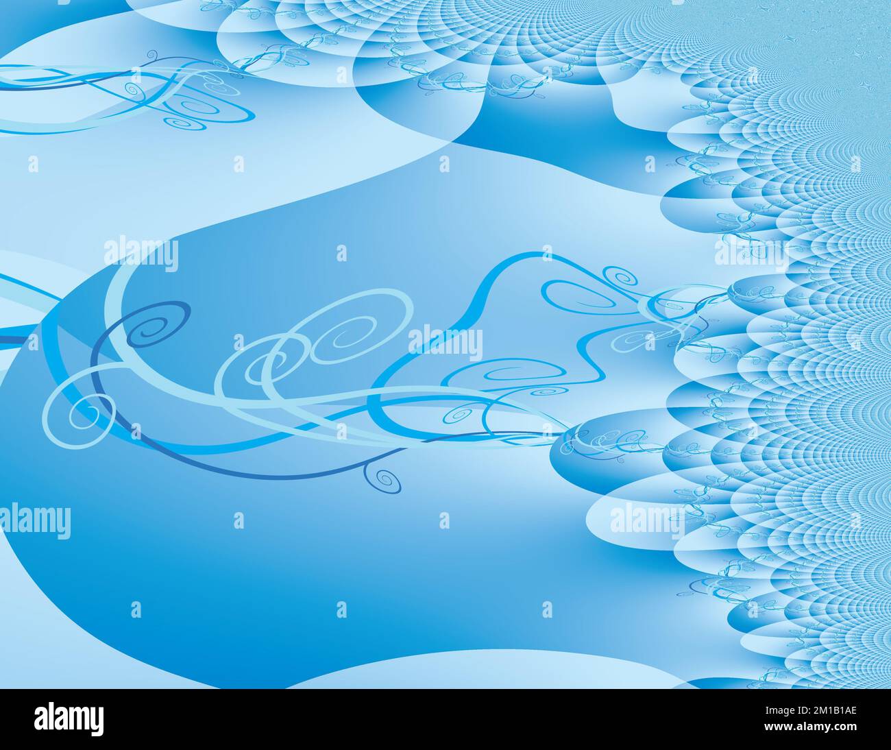 Swirling blue patterns hi-res stock photography and images - Alamy