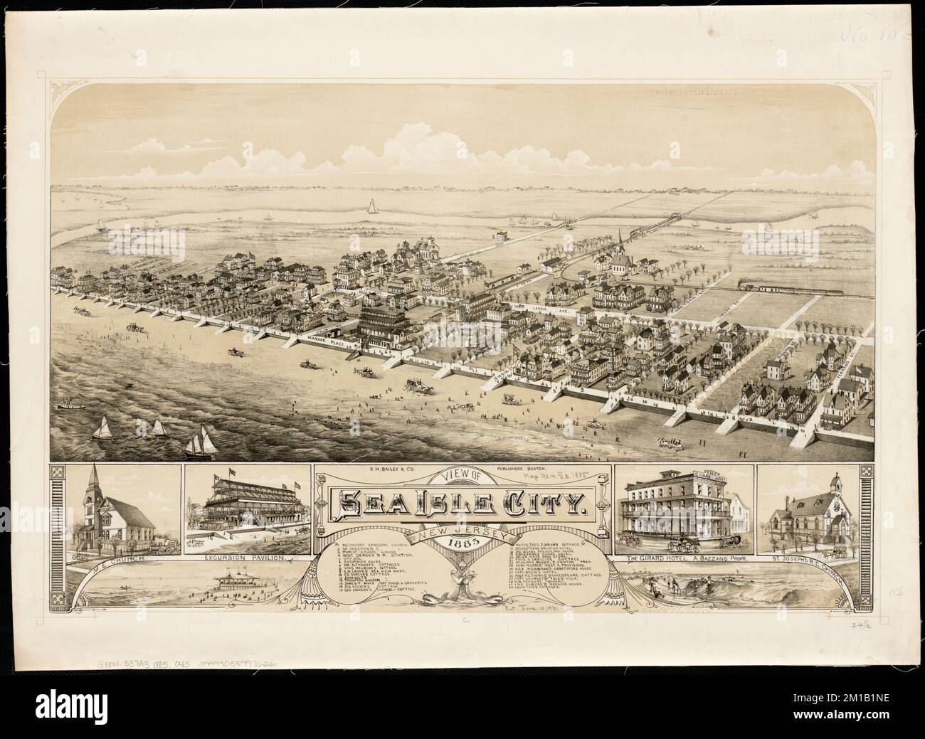 View of Sea Isle City : New Jersey , Sea Isle City N.J., Aerial views ...