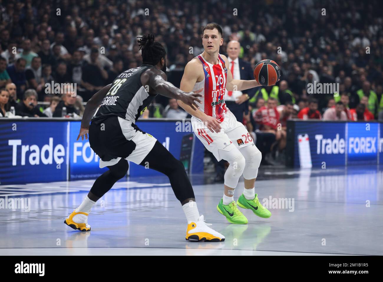 Belgrade, Serbia, 8 December 2022. Nemanja Nedovic of Crvena Zvezda mts ...