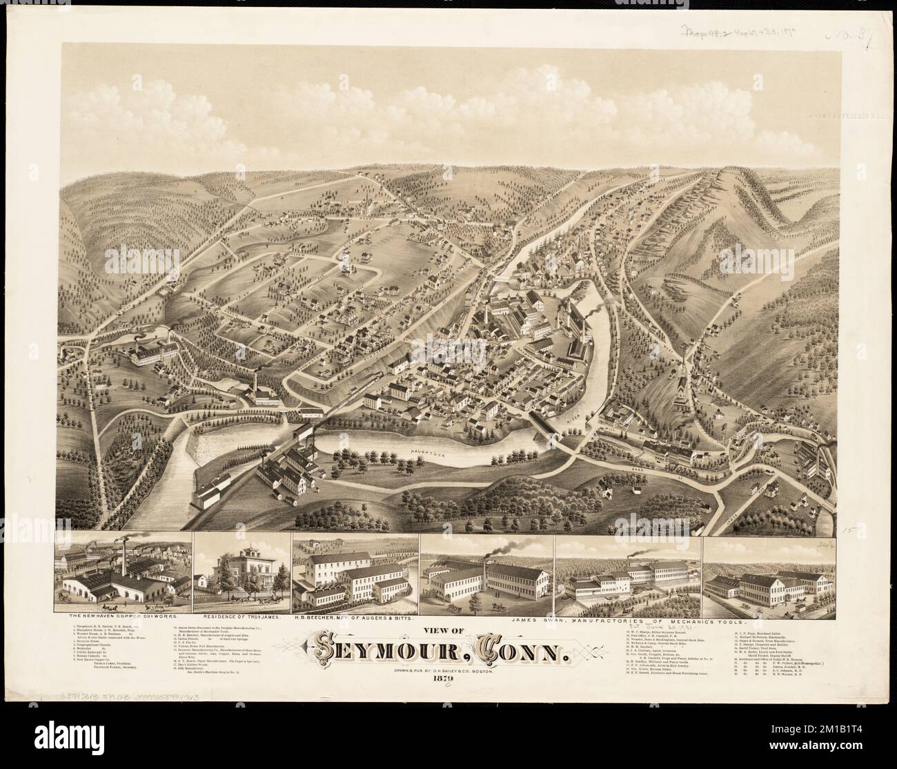 Map of seymour hi-res stock photography and images - Alamy