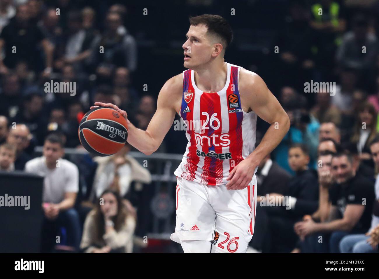 Belgrade, Serbia, 8 December 2022. Nemanja Nedovic of Crvena Zvezda mts ...