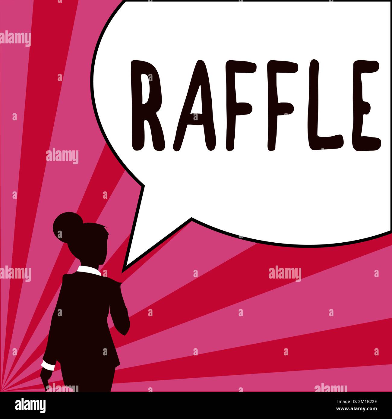 Conceptual caption Raffle. Word Written on means of raising money by ...