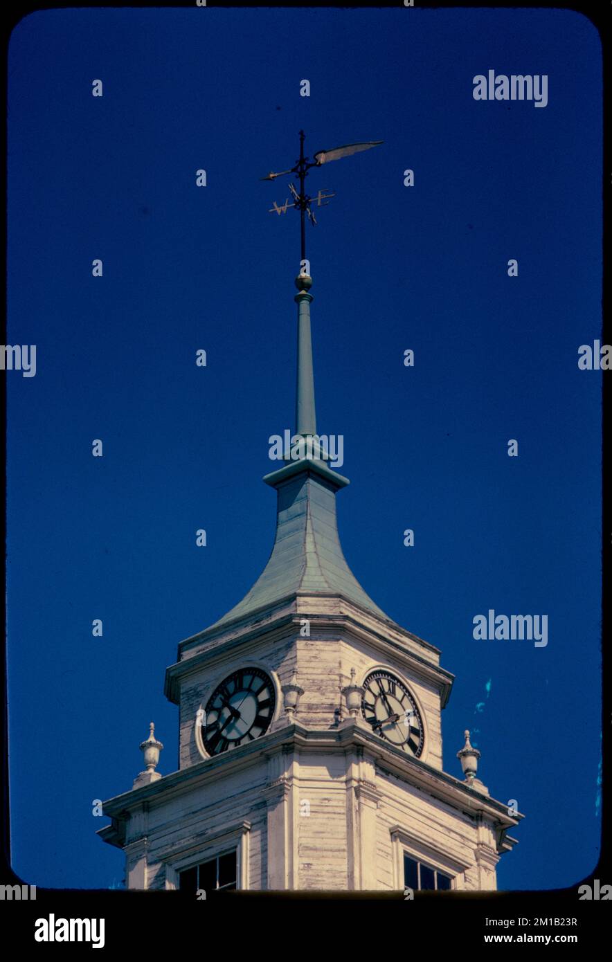 View of steeple on clock tower , Clock towers, Steeples. Edmund L ...