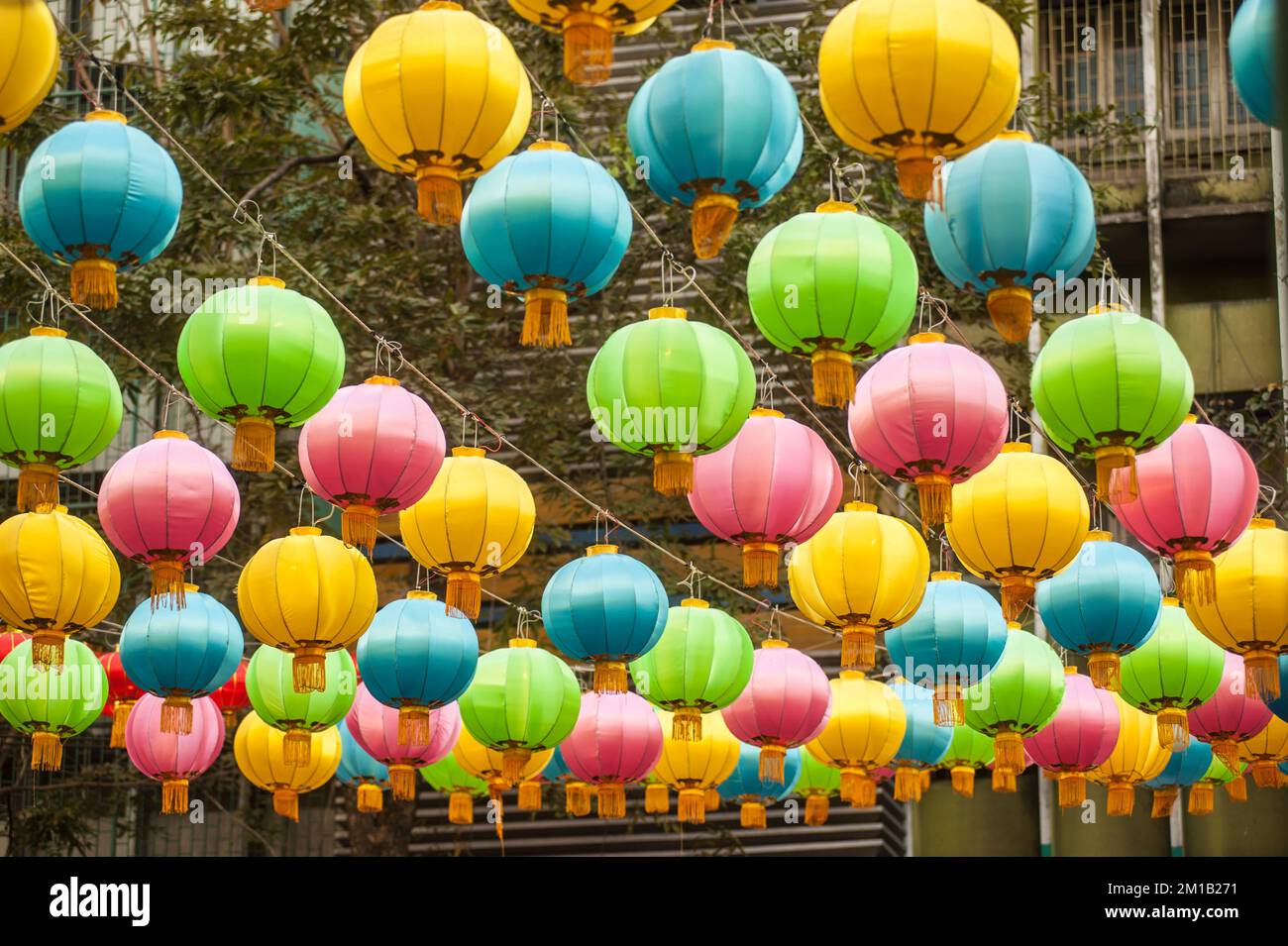 The Traditional Chinese New Year Lanterns Are For Celebration Stock ...