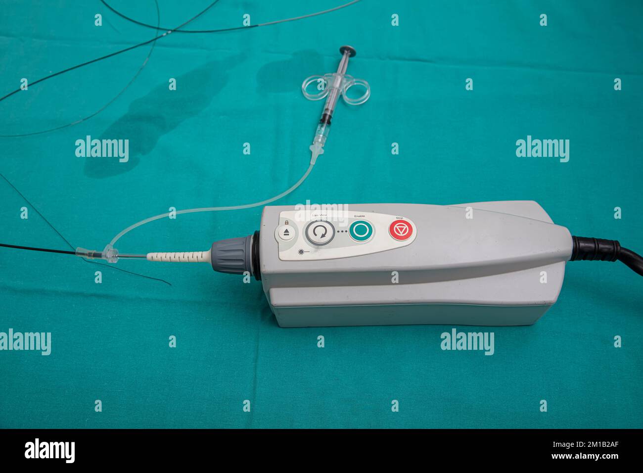 Optical coherence tomography (OCT). Purge catheter with contrast ...