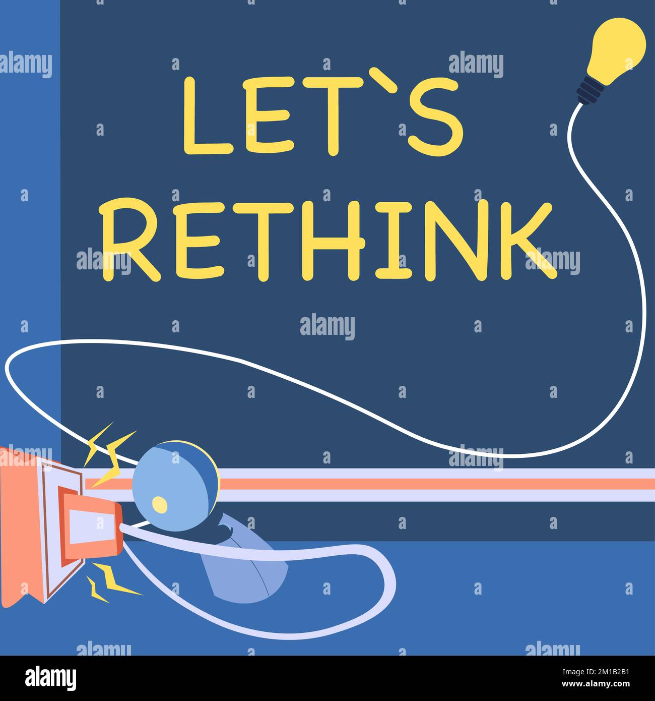 Text caption presenting Let's Rethink. Business idea an Afterthought To ...