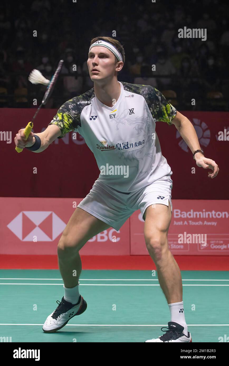 Bangkok, Thailand. 11th Dec, 2022. Viktor Axelsen of Denmark plays against Anthony Sinisuka ...