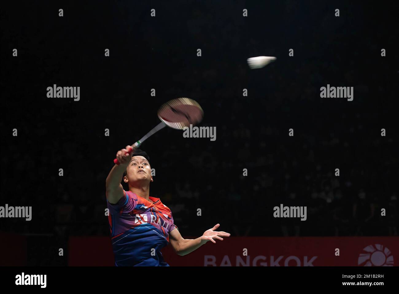 Bangkok, Thailand. 11th Dec, 2022. Anthony Sinisuka Ginting of Indonesia plays against Viktor ...