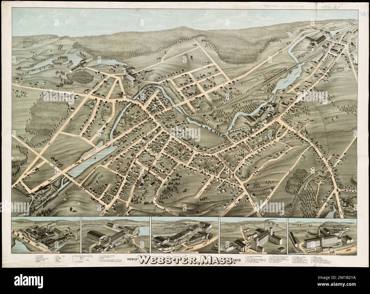 Map of webster hi-res stock photography and images - Alamy