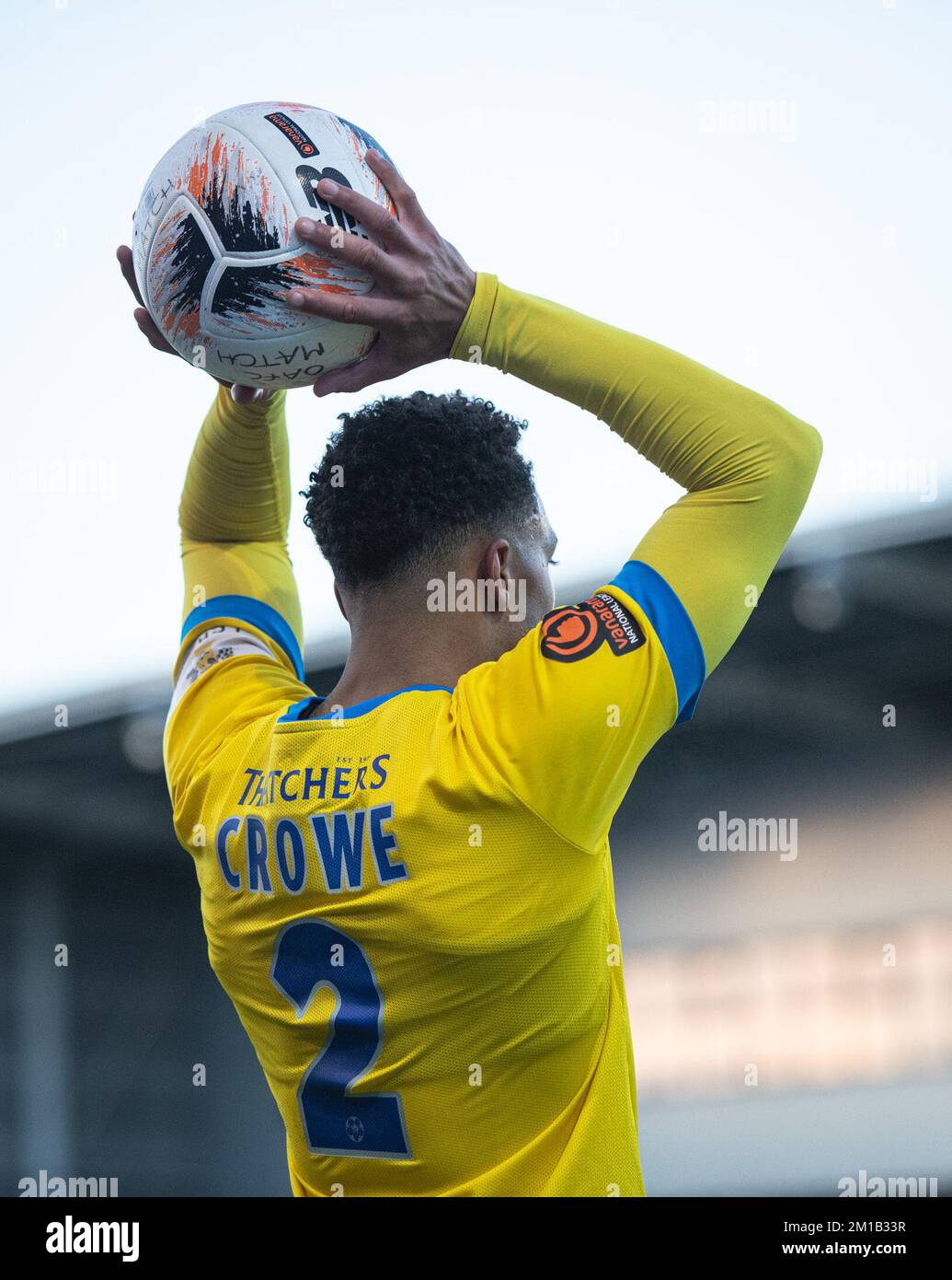 Oldham, Lancashire, UK. 11th Dec, 2022. Torquay United's Dylan Crowe ...