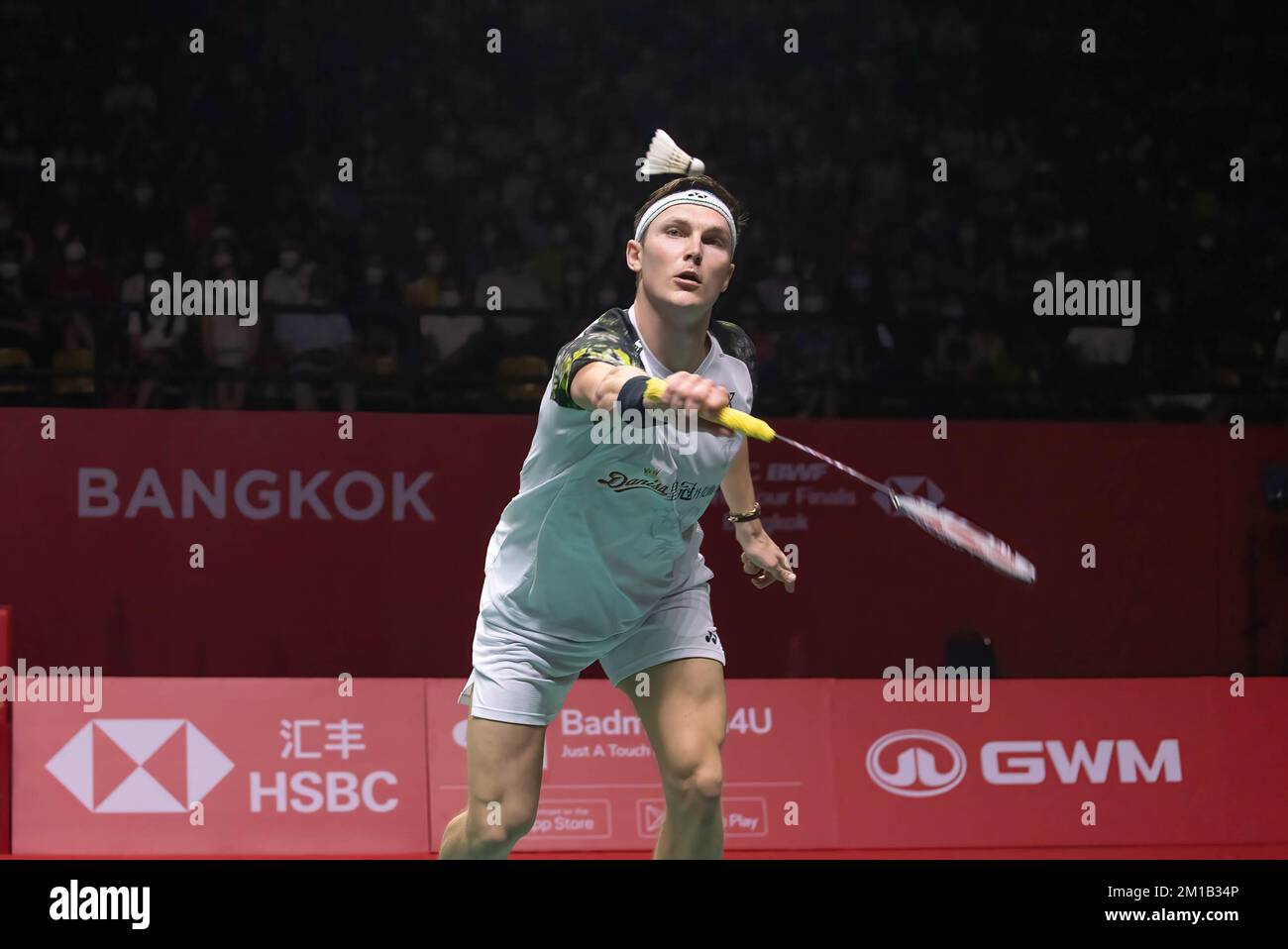 Bangkok, Thailand. 11th Dec, 2022. Viktor Axelsen of Denmark plays against Anthony Sinisuka ...