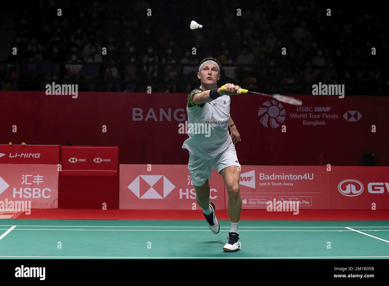 Bangkok, Thailand. 11th Dec, 2022. Viktor Axelsen of Denmark plays against Anthony Sinisuka ...