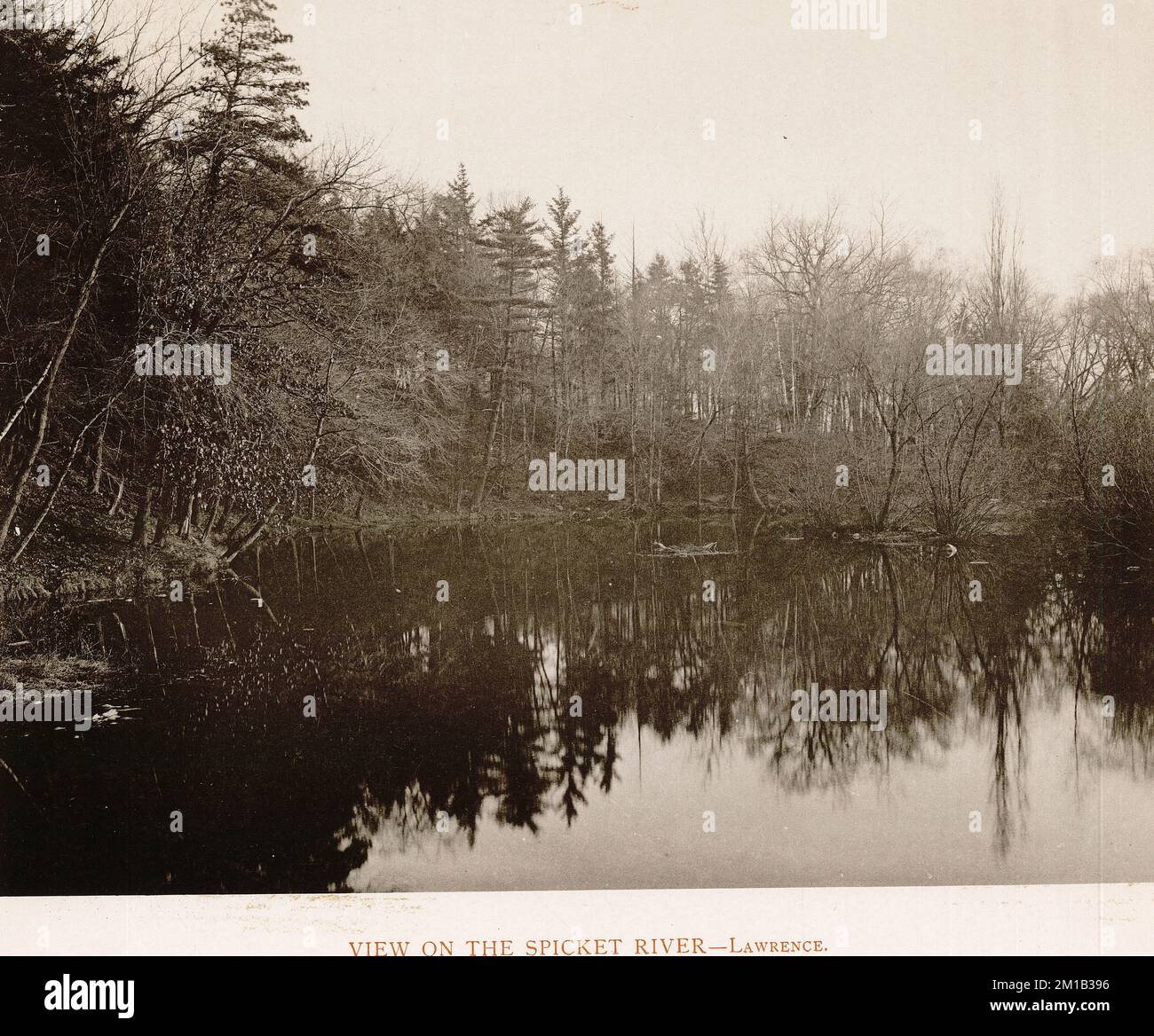 View on the Spicket River, Lawrence , Rivers, Art Work of Lawrence and ...