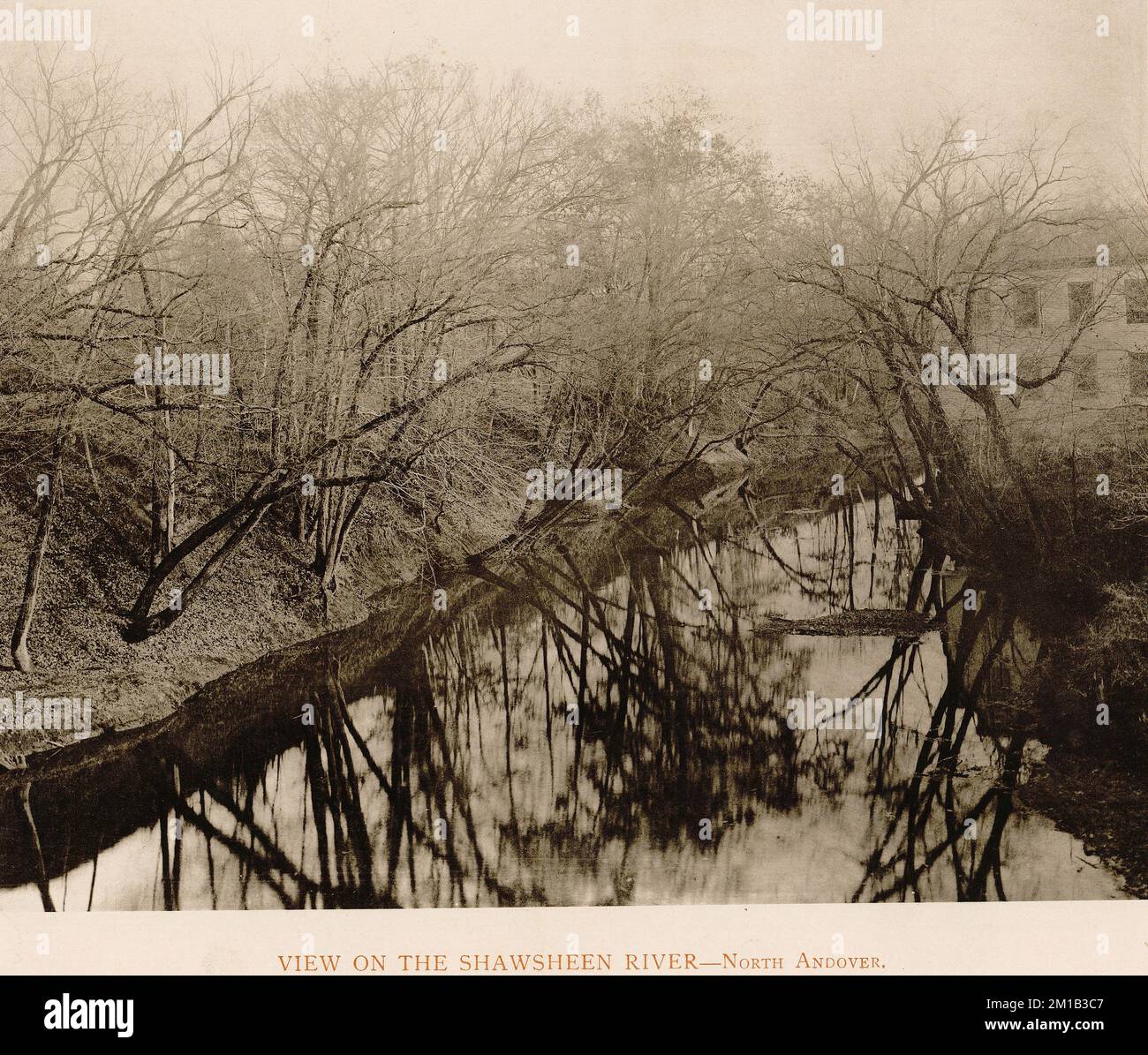View on the Shawsheen River, North Andover , Rivers, Art Work of ...