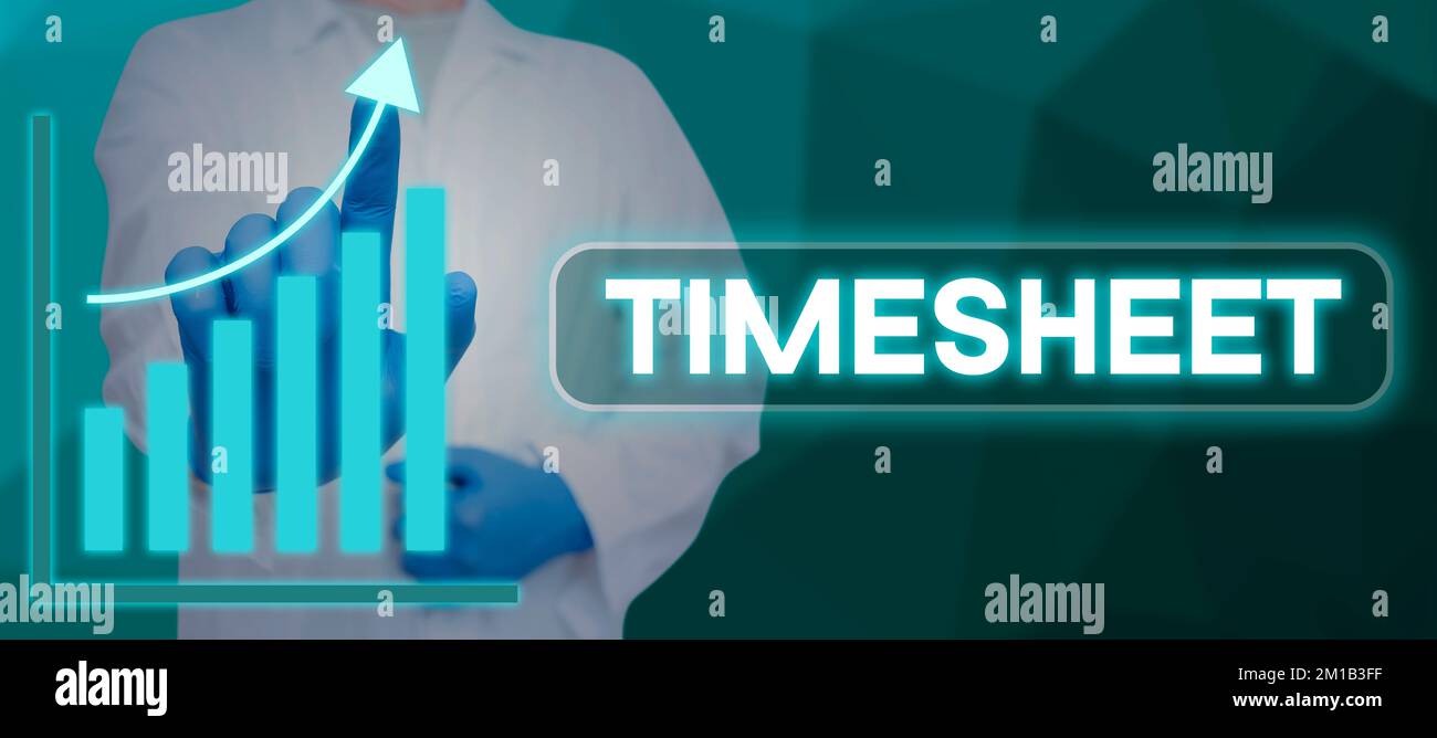 Handwriting text Timesheet. Internet Concept graphical representation ...