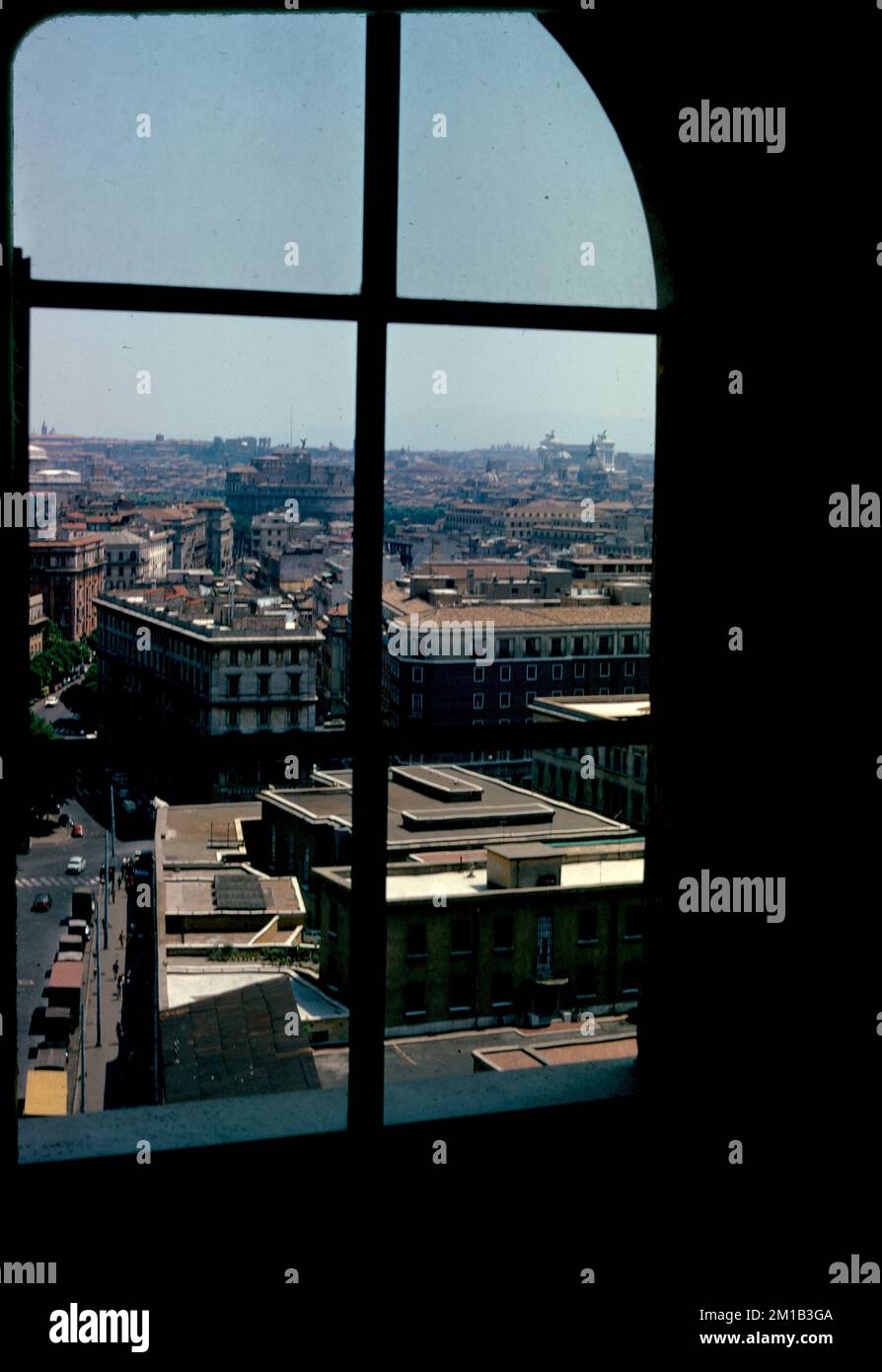 View through window of Rome, Italy , Cities & towns, Windows. Edmund L ...