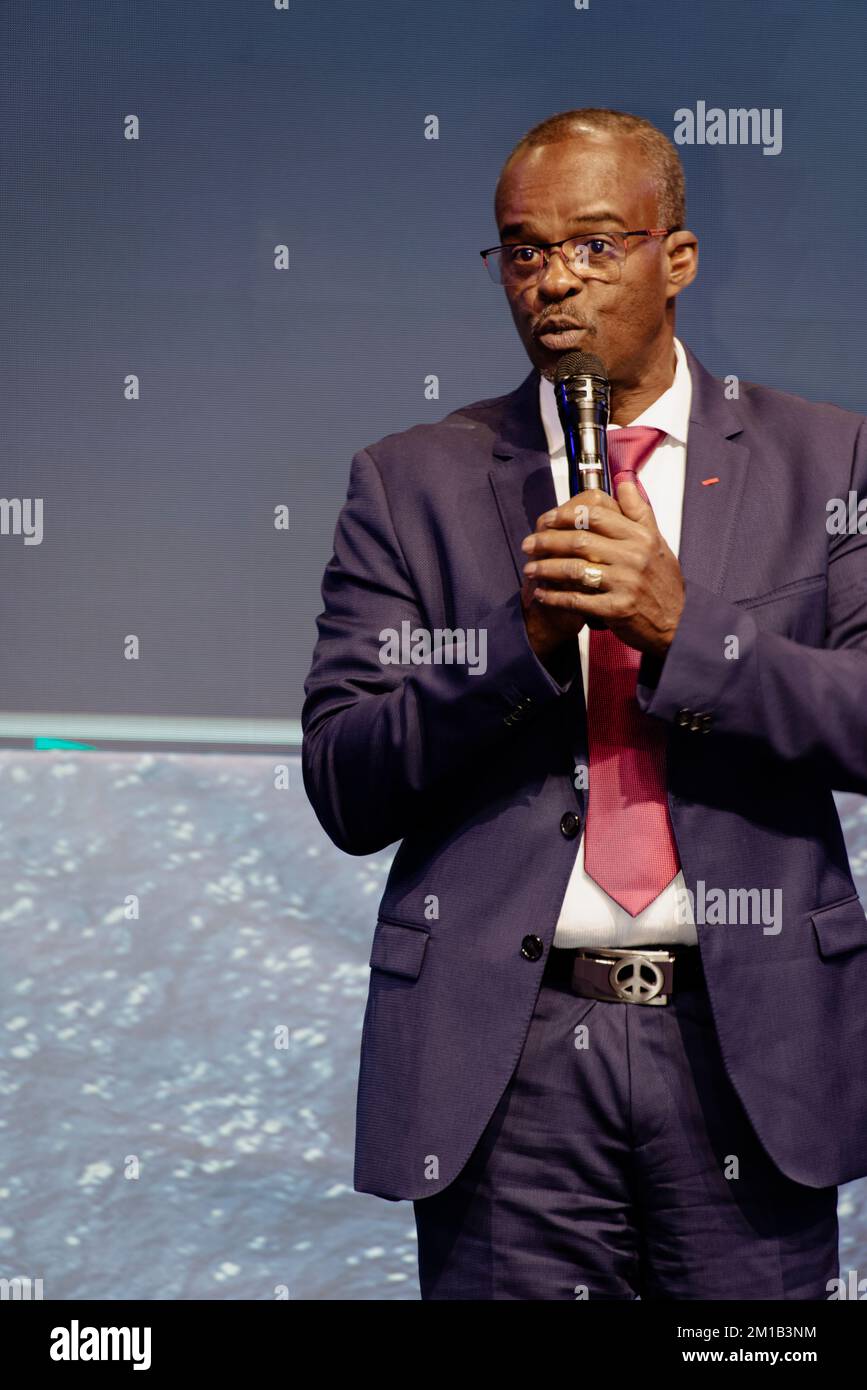 Paris, France. 10th Dec, 2022. President of the Guadeloupe region, Ary ...