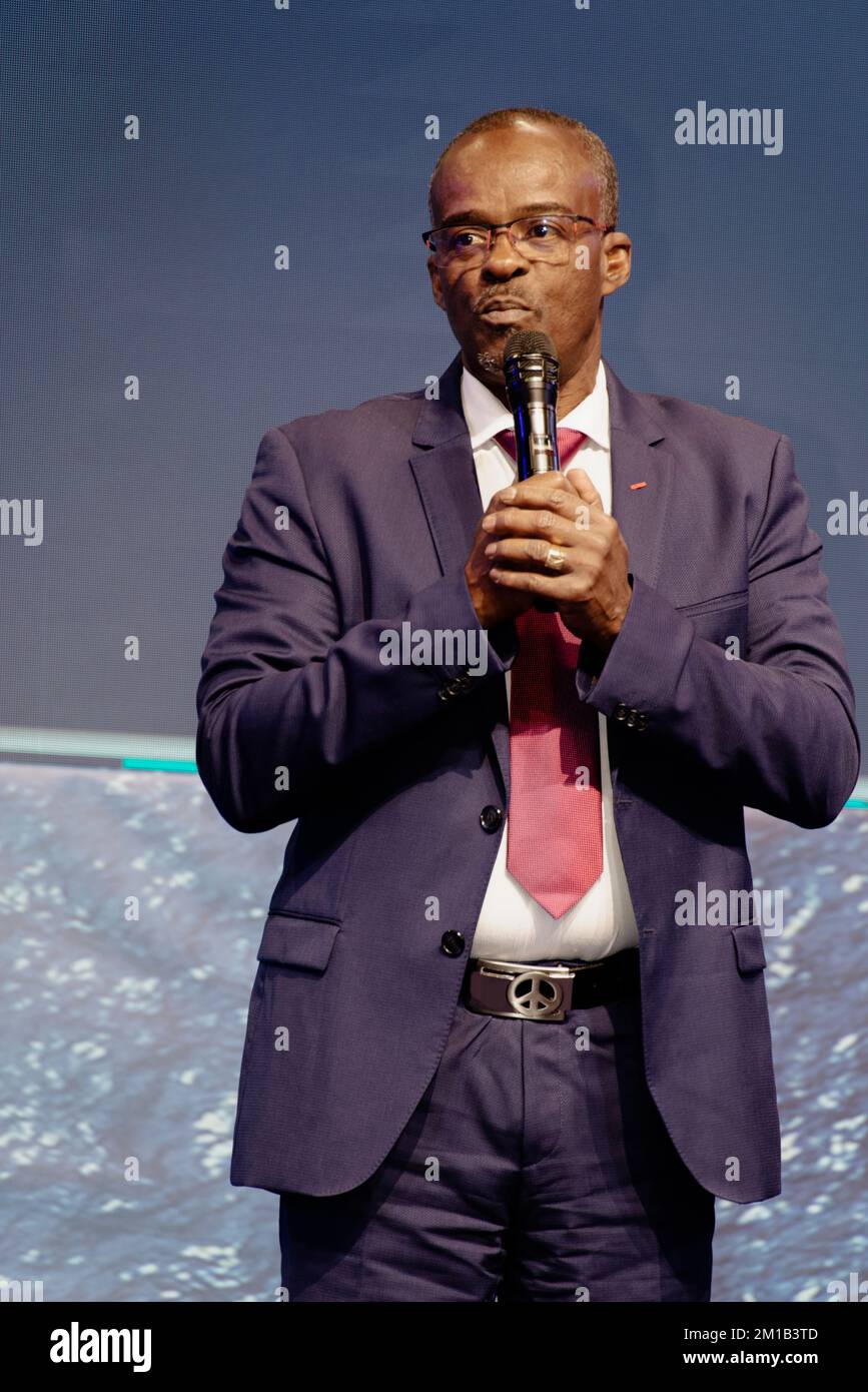 Paris, France. 10th Dec, 2022. President of the Guadeloupe region, Ary ...