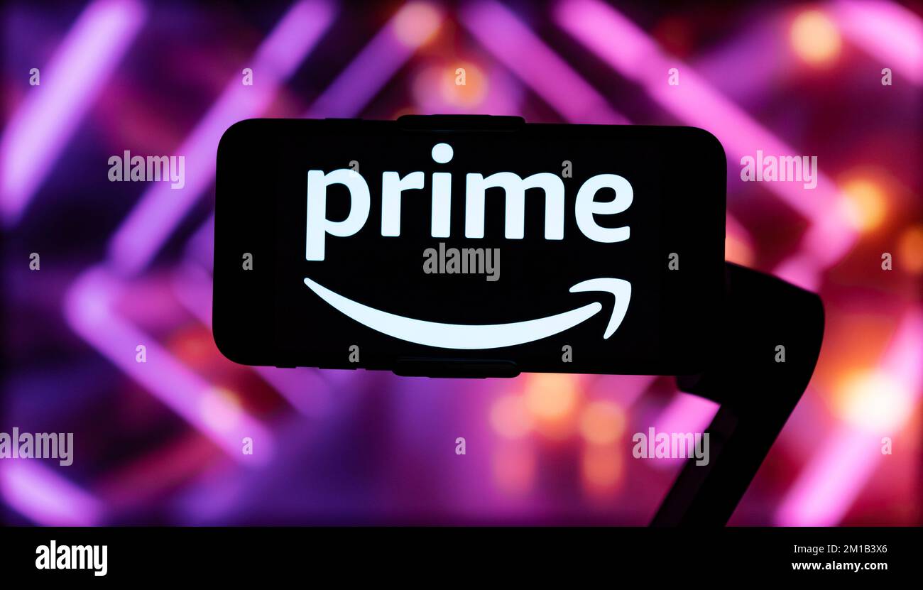 In this photo illustration, the logo of Amazon Prime Video is seen ...