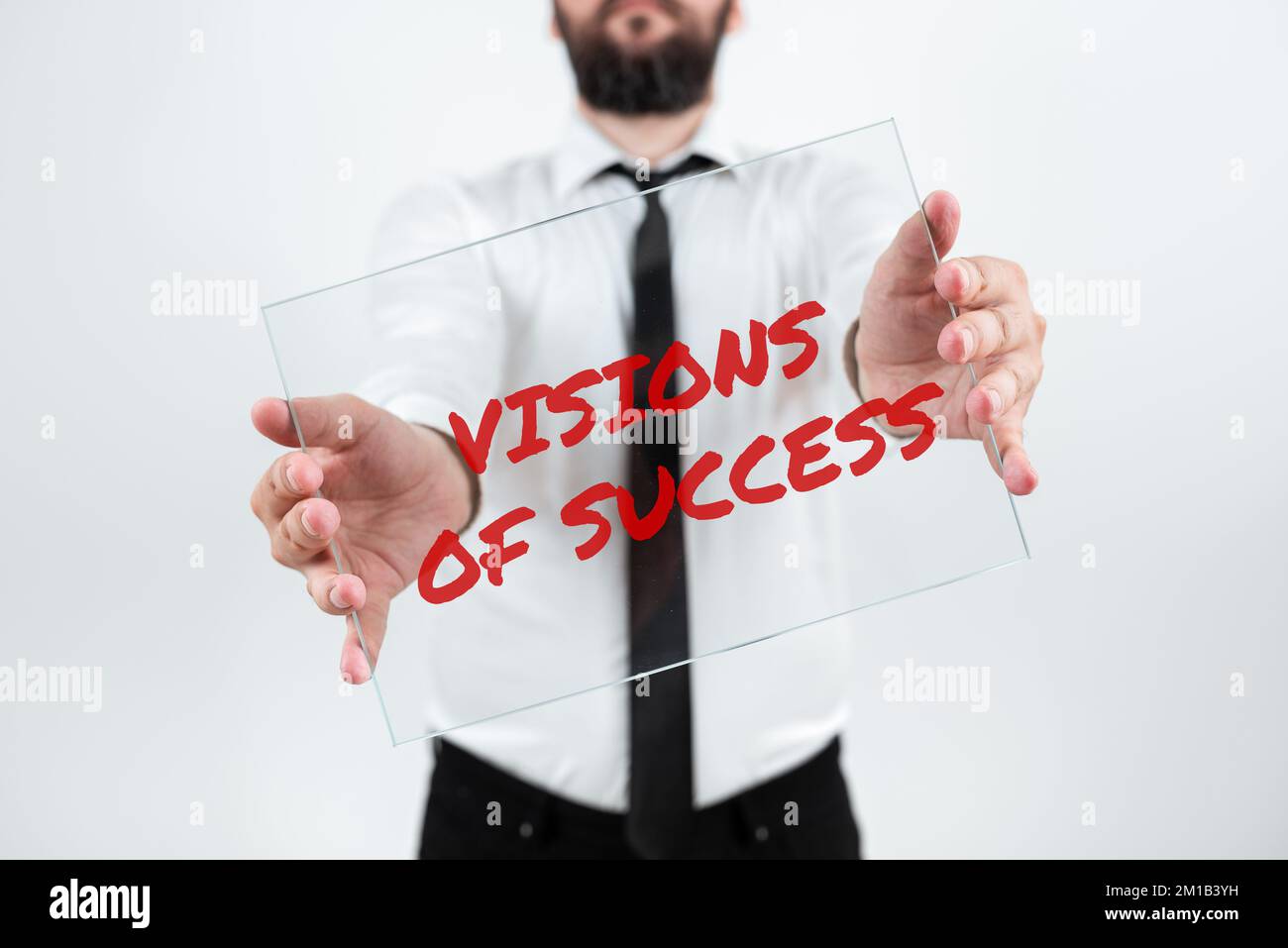 Conceptual caption Visions of Success. Concept meaning Clear End Result ...