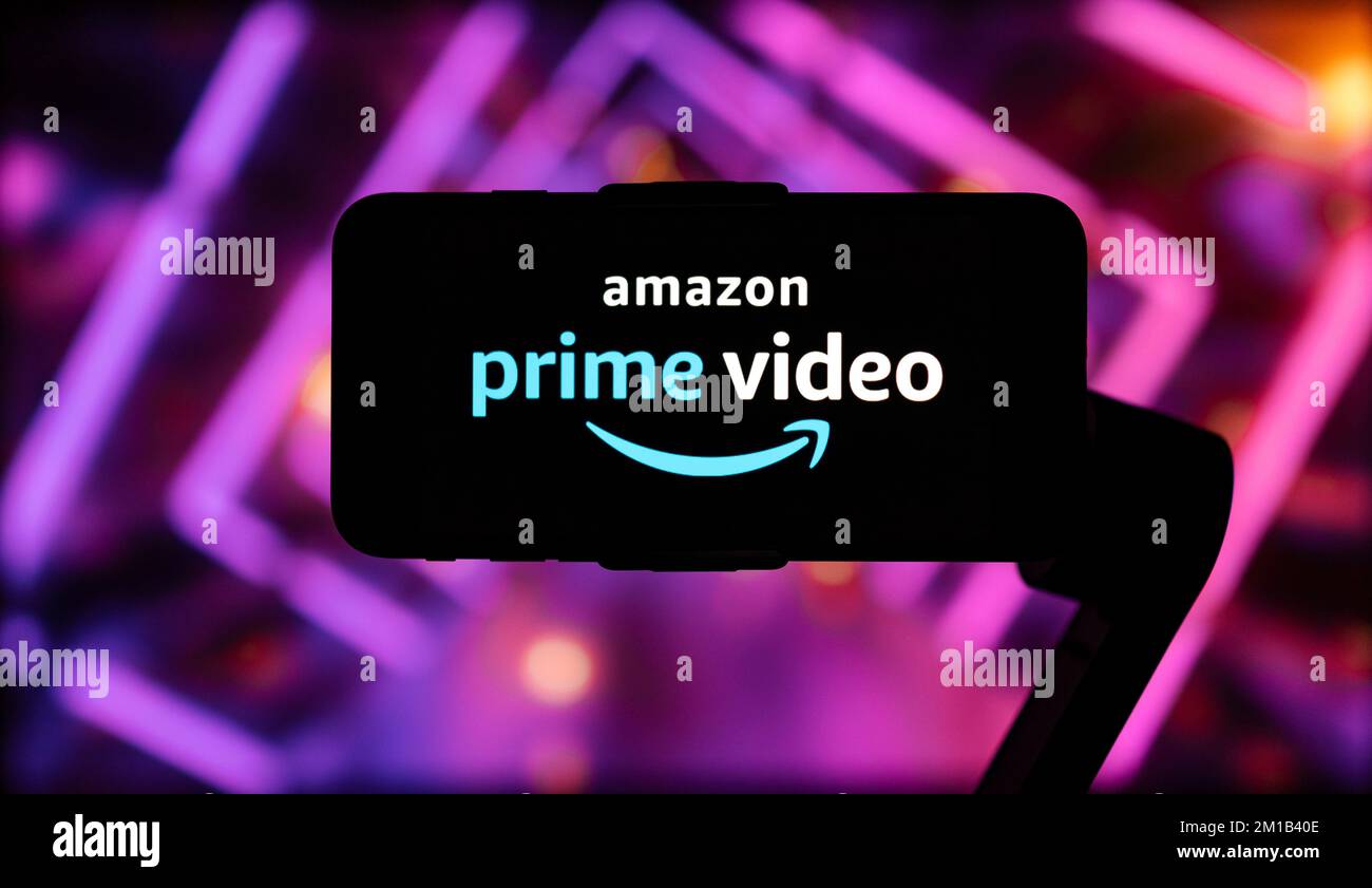 In this photo illustration, the logo of Amazon Prime Video is seen ...