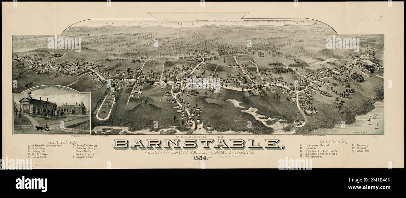 Village of Barnstable, seat of Barnstable County, Mass : 1884 ...