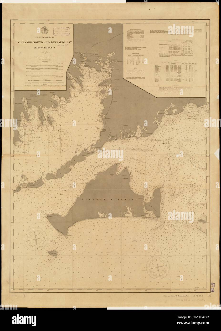 Vineyard Sound and Buzzards Bay, Massachusetts , Nautical charts ...
