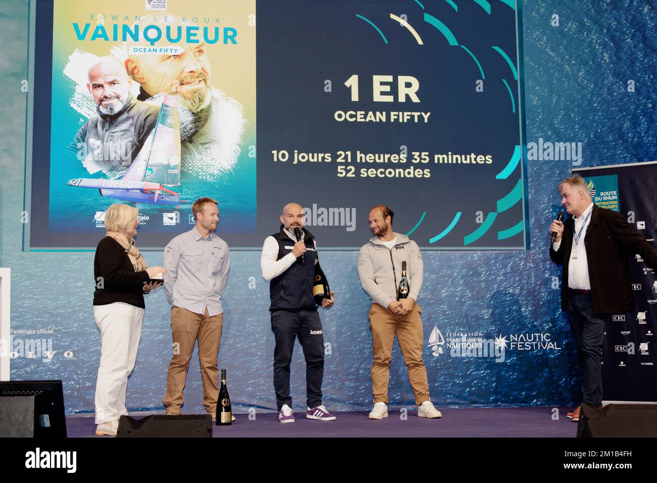 Paris, France. 10th Dec, 2022. Anne Gallo, Quentin Vlamynck, Erwan Le ...