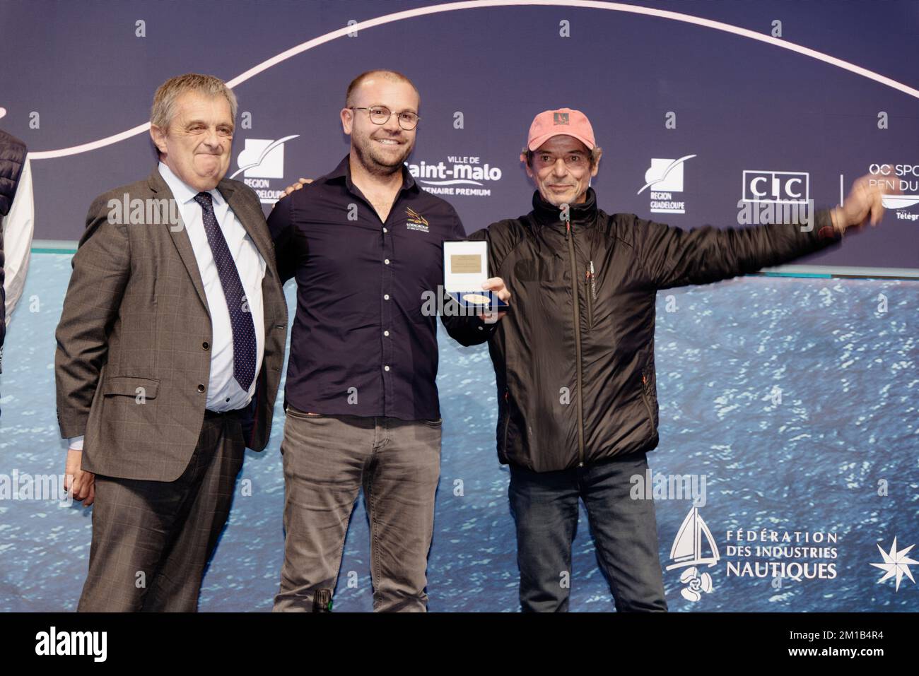 Paris, France. 10th Dec, 2022. Gilles Lurton, Loic Escoffier and Marc ...