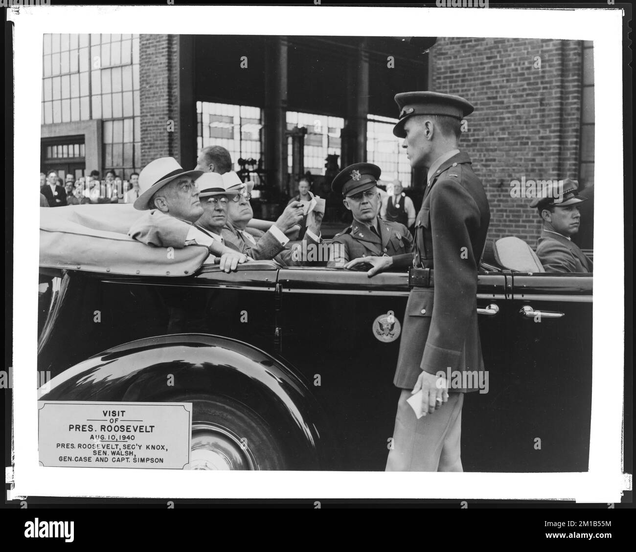 Visit of Pres. Roosevelt, Aug. 10, 1940 , Armories, Ordnance industry ...