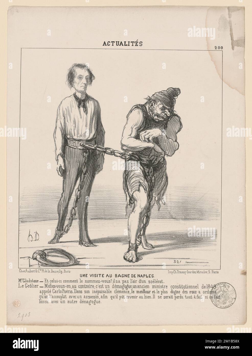 Une visite au bagne de Naples , Politicians, Diplomats, Gladstone, W. E ...