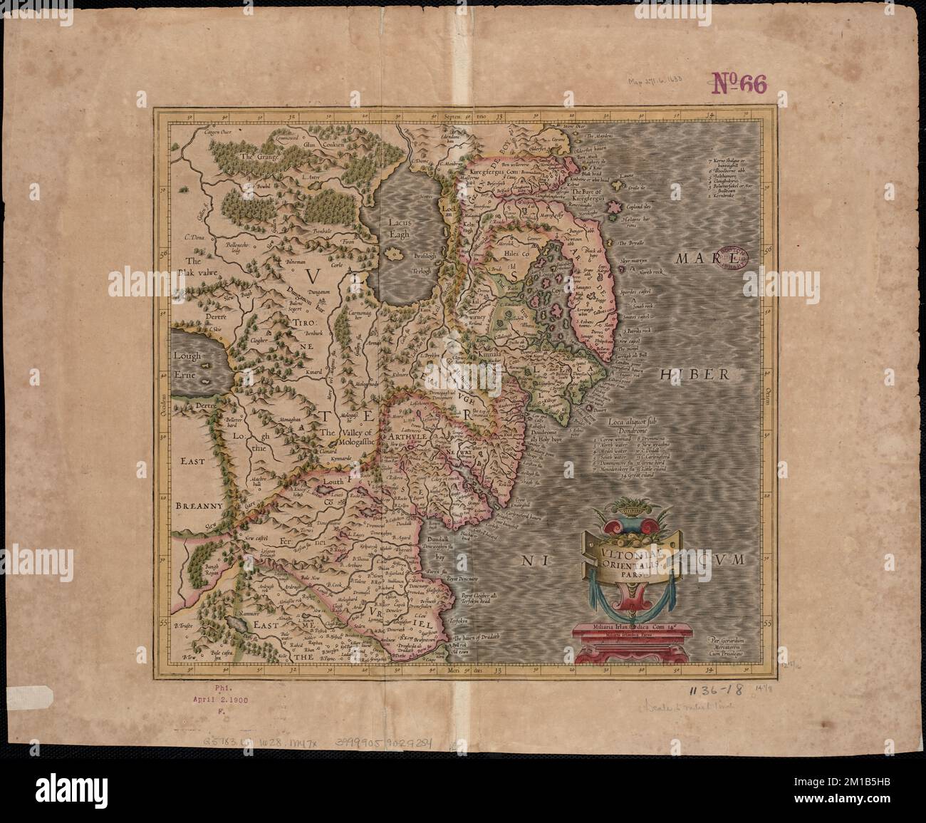Vltoniae orientalis : pars , Ulster Northern Ireland and Ireland, Maps ...