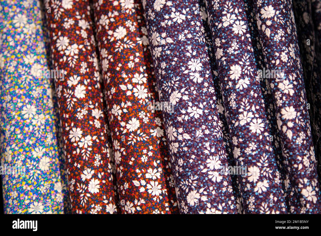 Liberty's floral pattern fabric at Liberty London department store ...