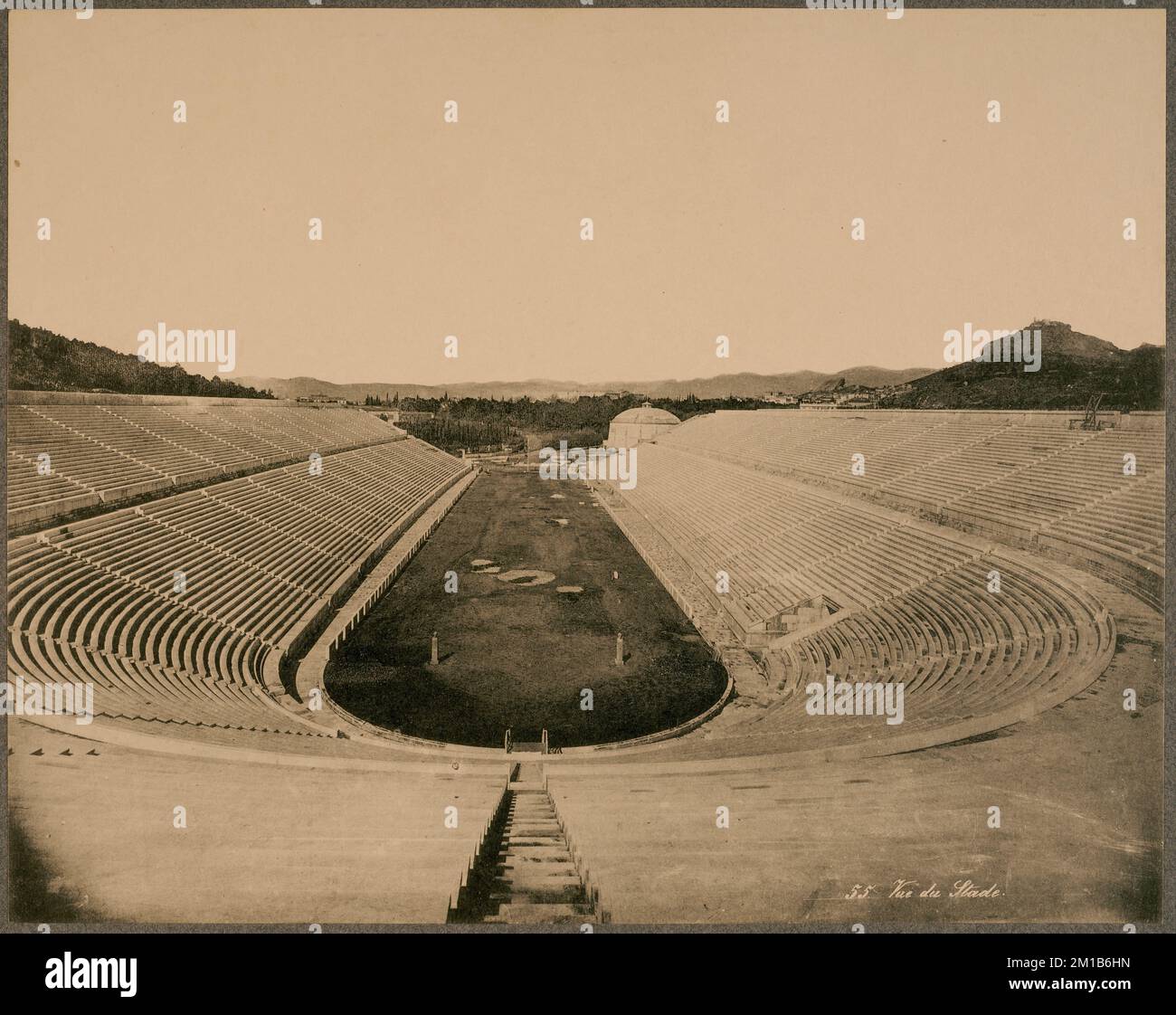Vue du Stade , Stadiums, Panathēnaiko Stadio Athens, Greece. Nicholas ...
