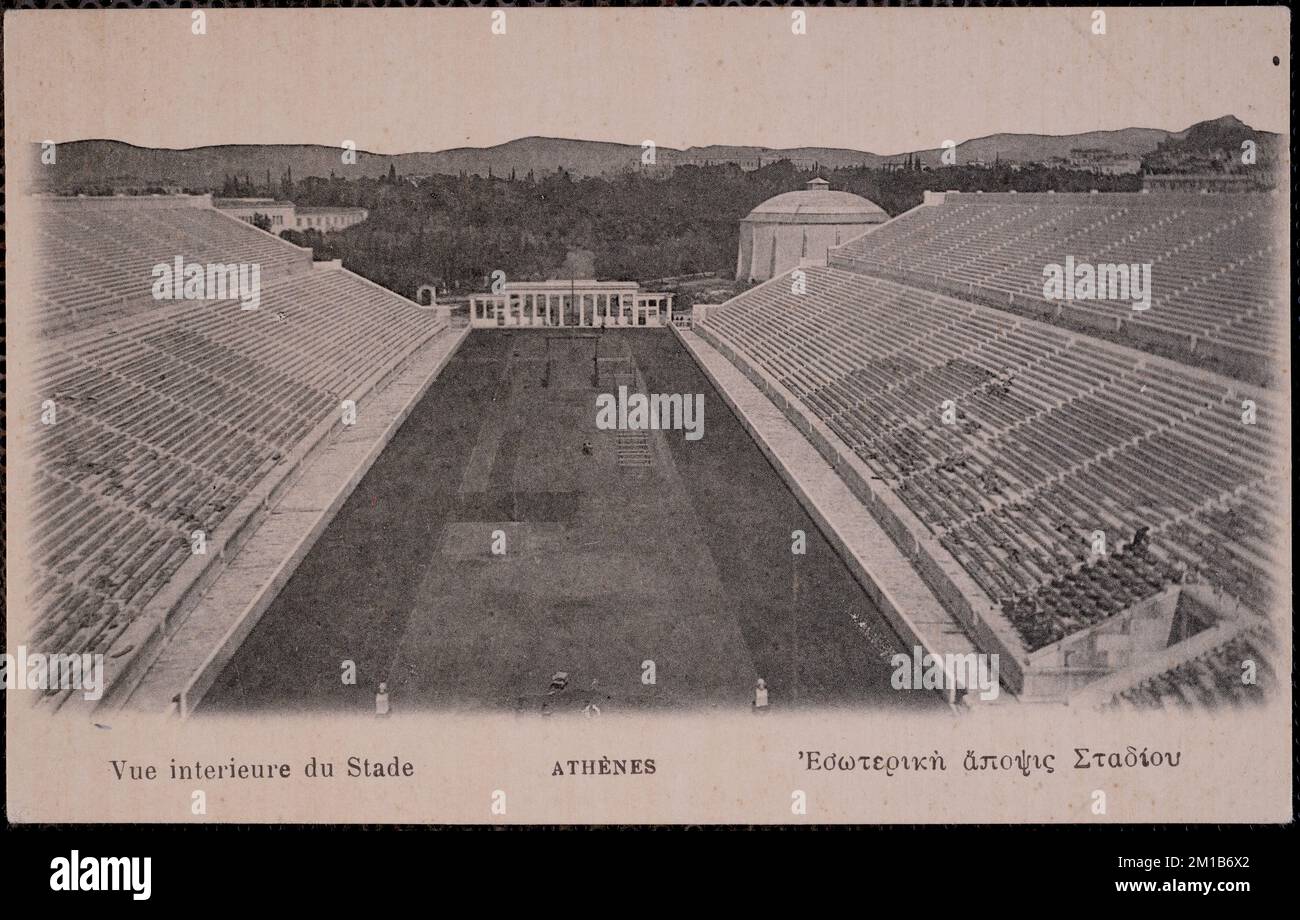 Vue interieure du stade - Έσωτερική άποψις Σταδίου , Stadiums ...
